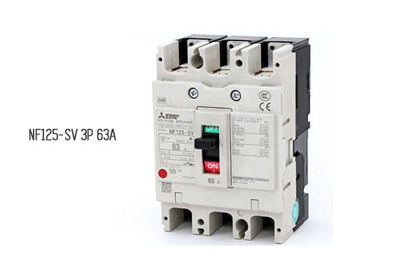 [Cập Nhật Giá] Aptomat NF125-SV 3P 63A 30kA - MCCB 3 Pha Mitsubishi