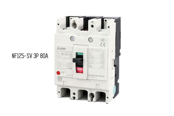 [Bảng Giá] Aptomat Khối - MCCB Mitsubishi | NF125-SV 3P 80A 30kA