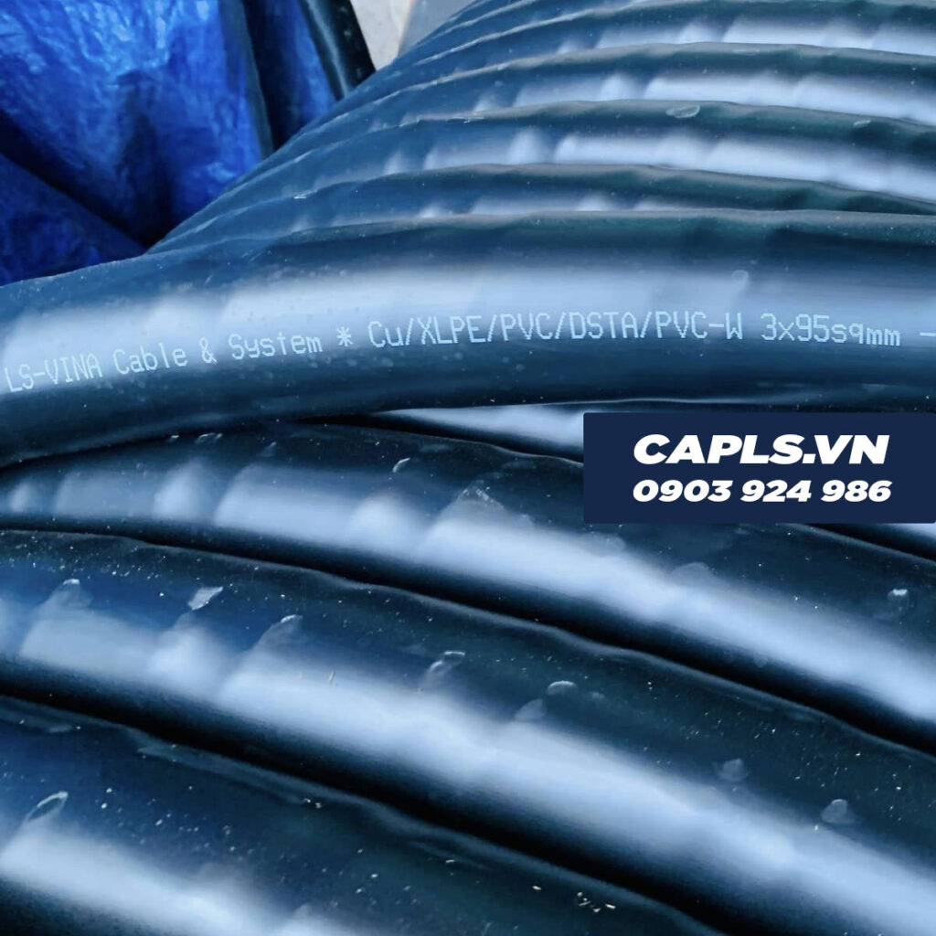 Cáp ngầm LS VINA 3x120 Cu/XLPE/PVC/DSTA/PVC-W 24kV